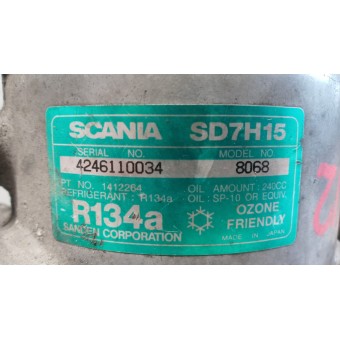 AIR CONDITIONER COMPRESSOR SCANIA 94 used 8068 8FK351119351 1412264 ...